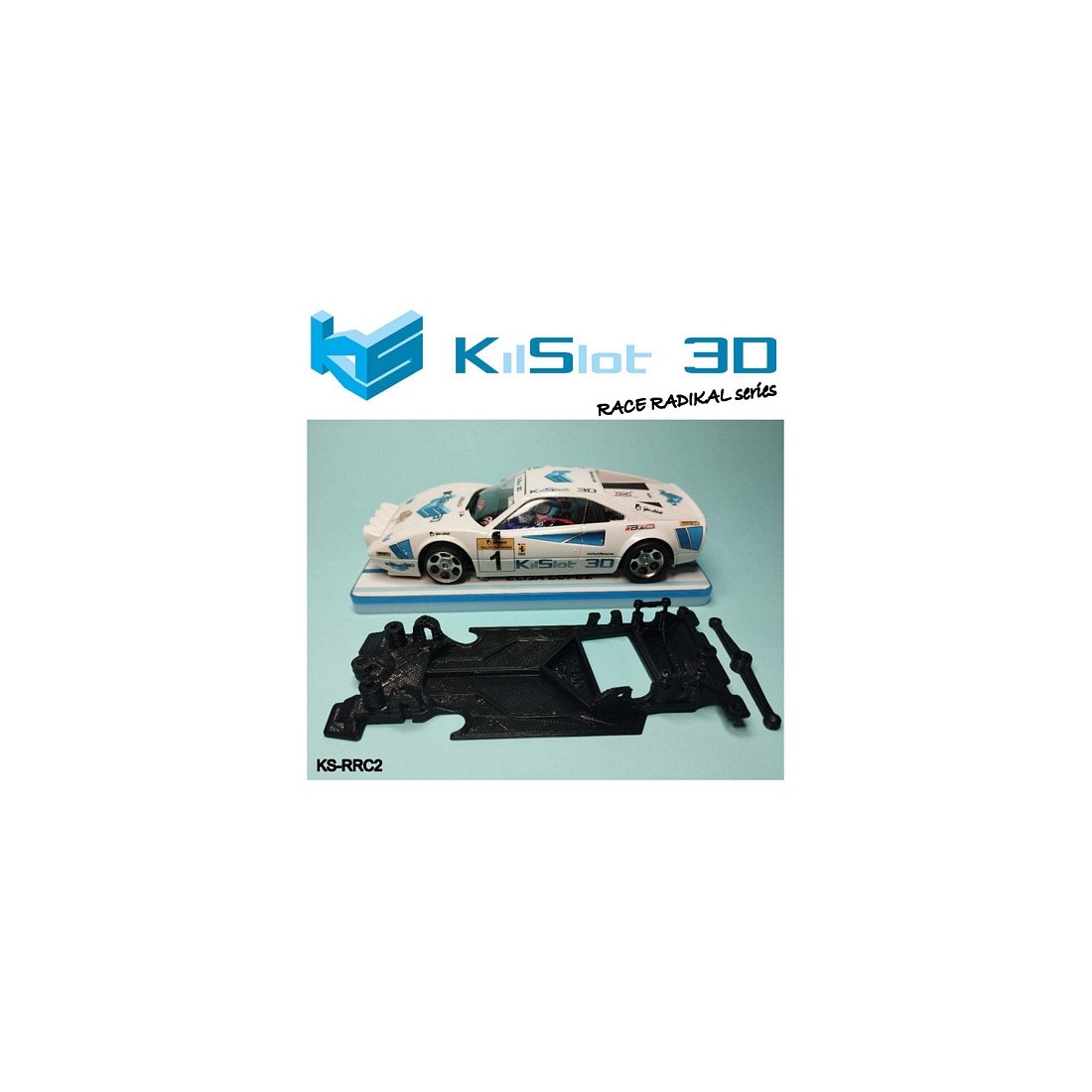 Kilslot KS-RRC2 Chasis 3d angular RACE RADIKAL Ferrari 308 GTB Avant